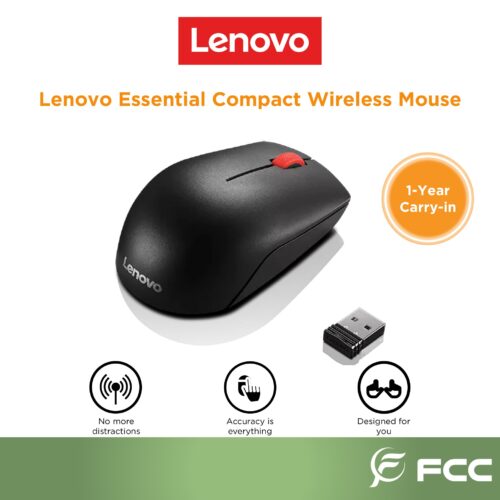 Lenovo Essential Compact Wireless Mouse - FCC RETAIL SDN BHD