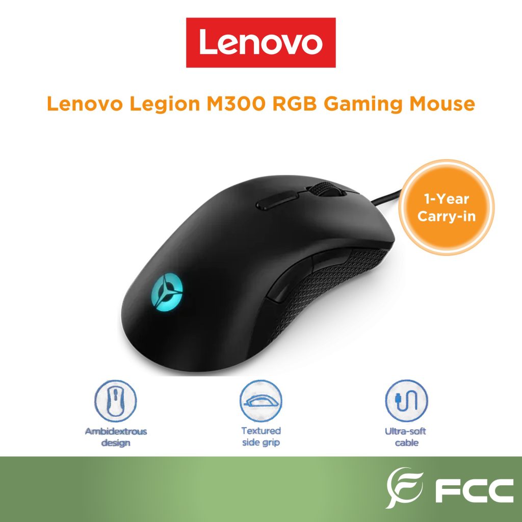 Lenovo Legion M300 RGB Gaming Mouse - FCC RETAIL SDN BHD